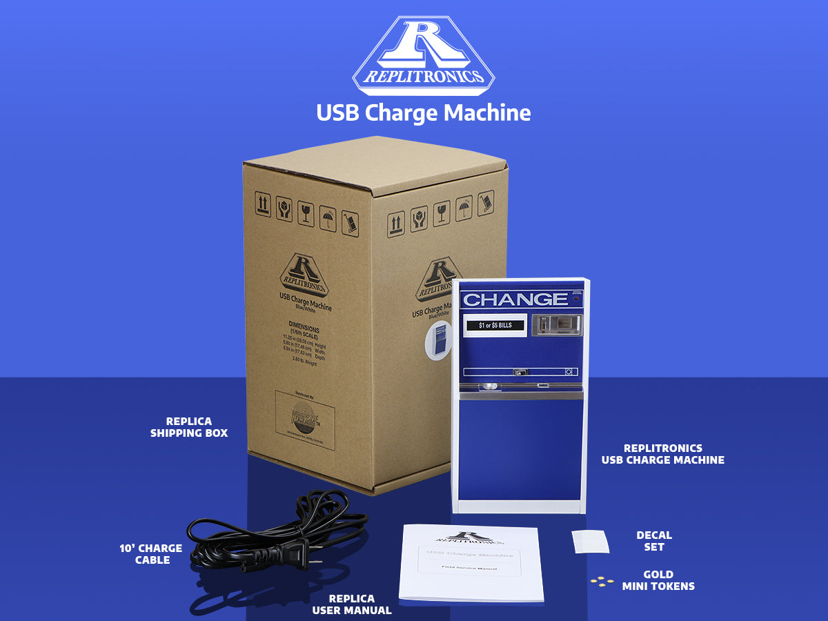 USB Charge Machine - Blue/White – New Wave Toys